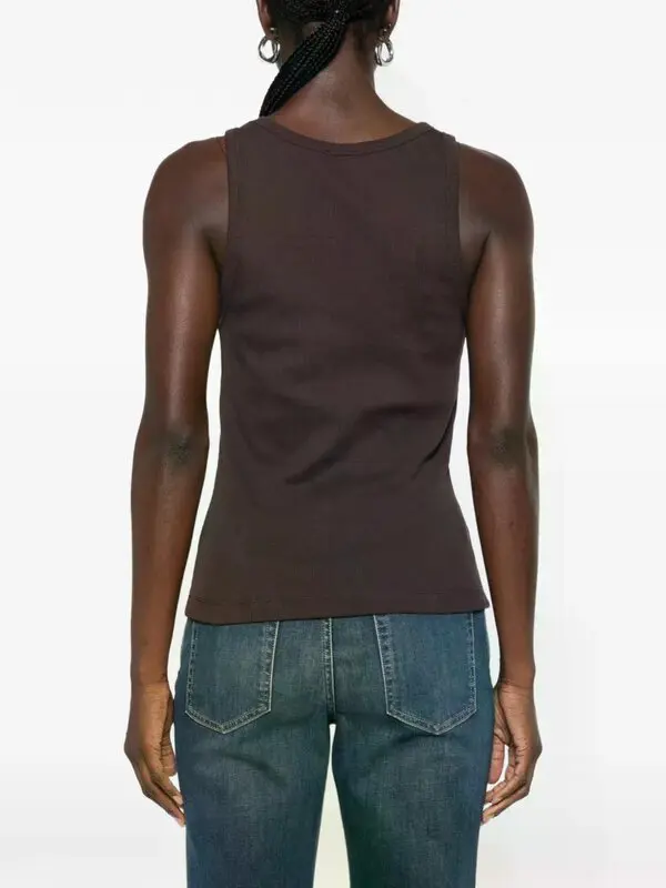 Closed Ribbed-knit Tank Top
