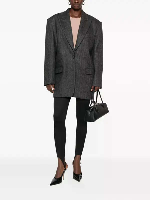 Andamane Teresa Pinstripe Oversized Blazer