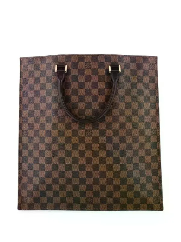 LOUIS VUITTON Damier Sac Plat Tote Bag - Brown