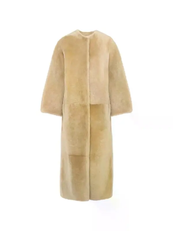 YVES SALOMON Reversible Shearling Coat - Neutrals