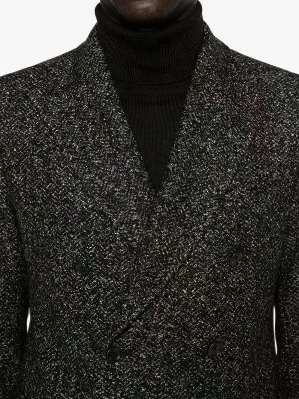 Tagliatore Double-breasted Tweed Jacket