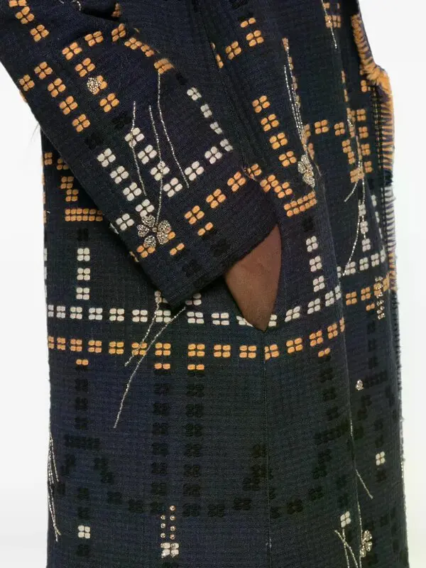 FORTE_FORTE Embroidered Jacquard Coat