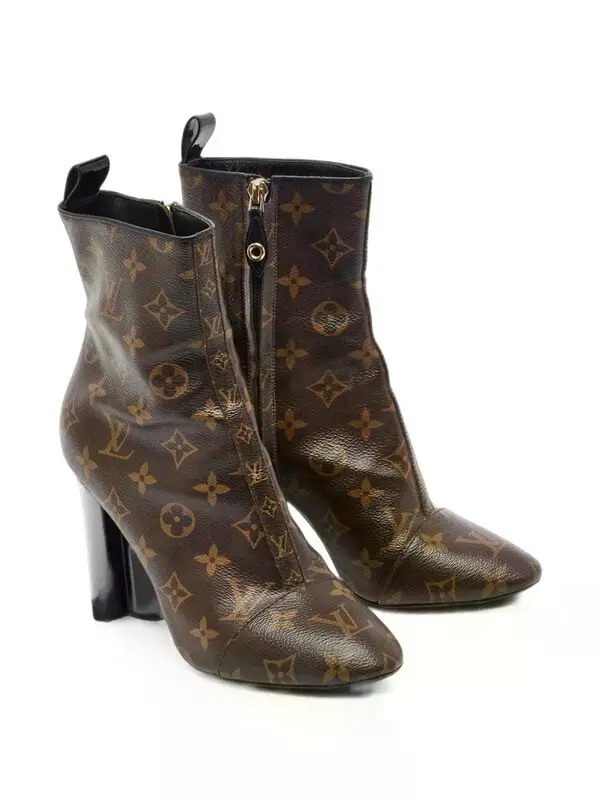 LOUIS VUITTON Silhouette Monogram Ankle Boots