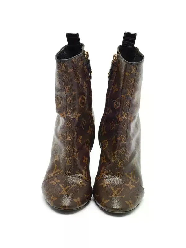 LOUIS VUITTON Silhouette Monogram Ankle Boots