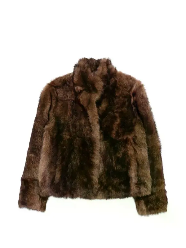 YVES SALOMON Shearling Jacket - Brown