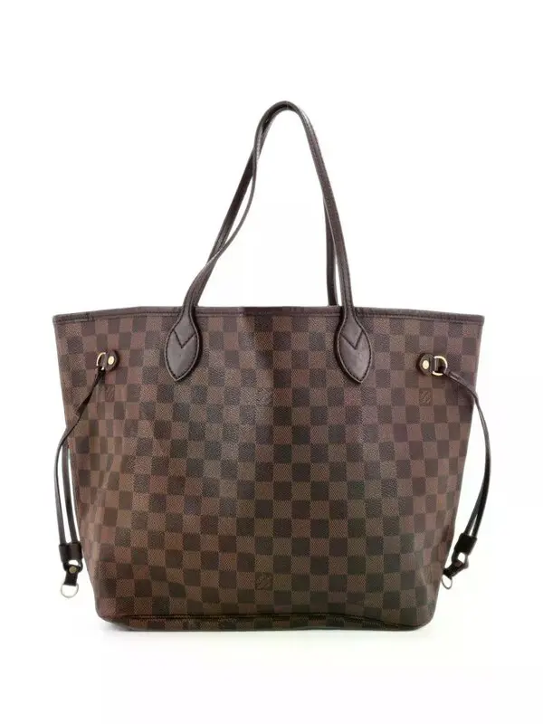 LOUIS VUITTON Neverfull Damier Mm Tote Bag - Brown