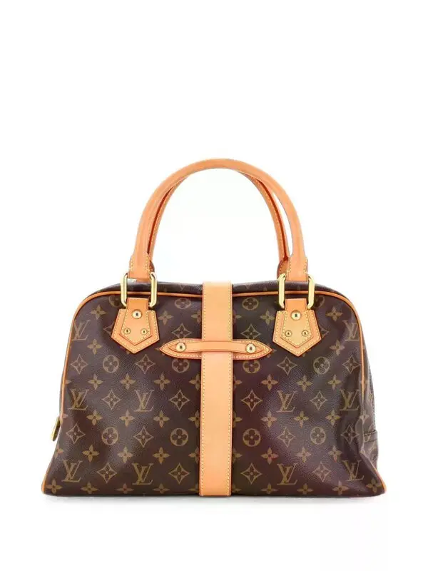 LOUIS VUITTON Manhattan Handbag Monogram Canvas Gm Satchel