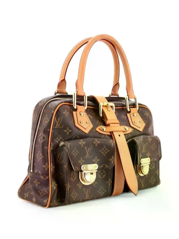 LOUIS VUITTON Manhattan Handbag Monogram Canvas Gm Satchel