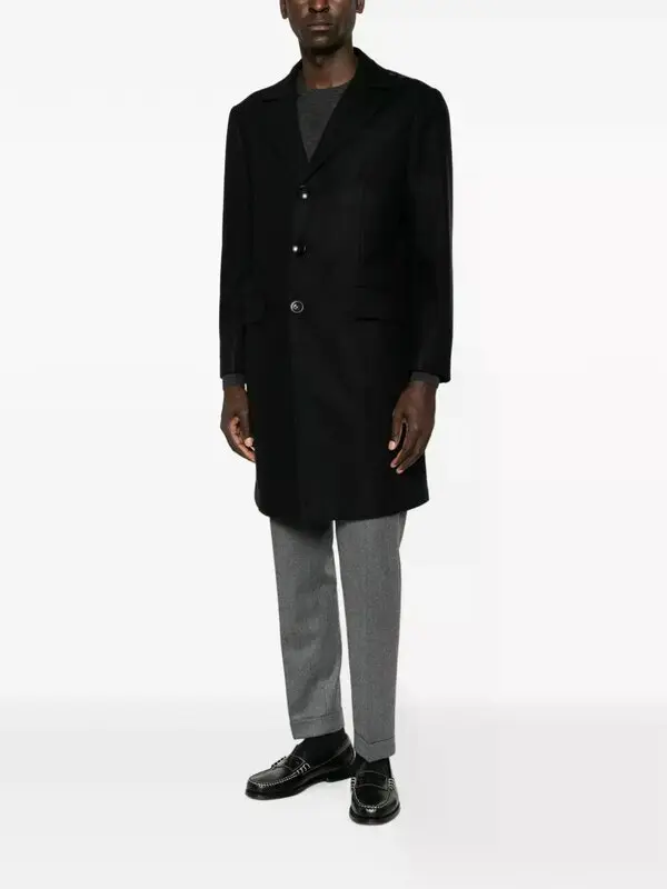 Kiton Single-breasted Cashmere Coat