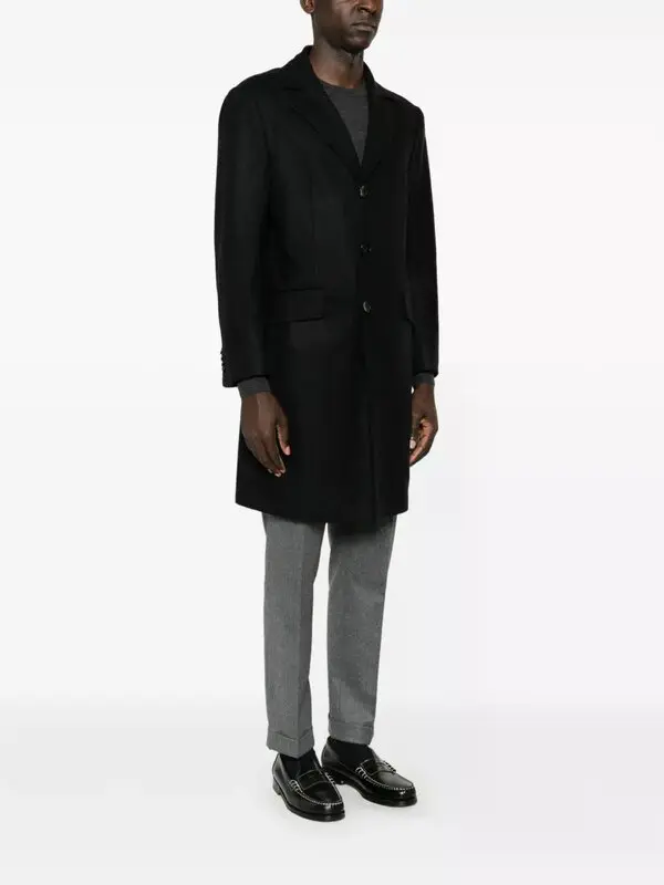 Kiton Single-breasted Cashmere Coat