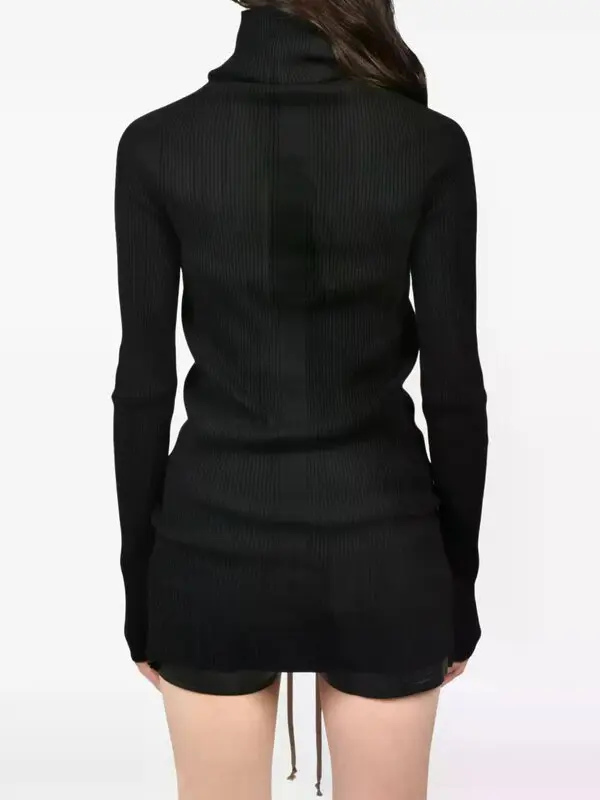 Rick Owens Ribbed-knit Roll-neck Sweater