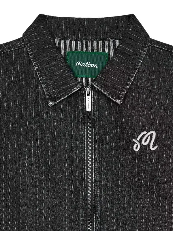 MALBON Foreman Striped Denim Jacket