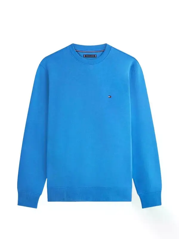 Tommy Hilfiger Terry Embroidered-logo Crew-neck Sweater
