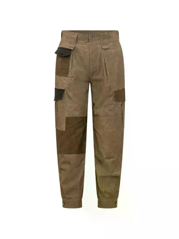MARANT ETOILE Renzar Patchwork Cargo Pants - Neutrals