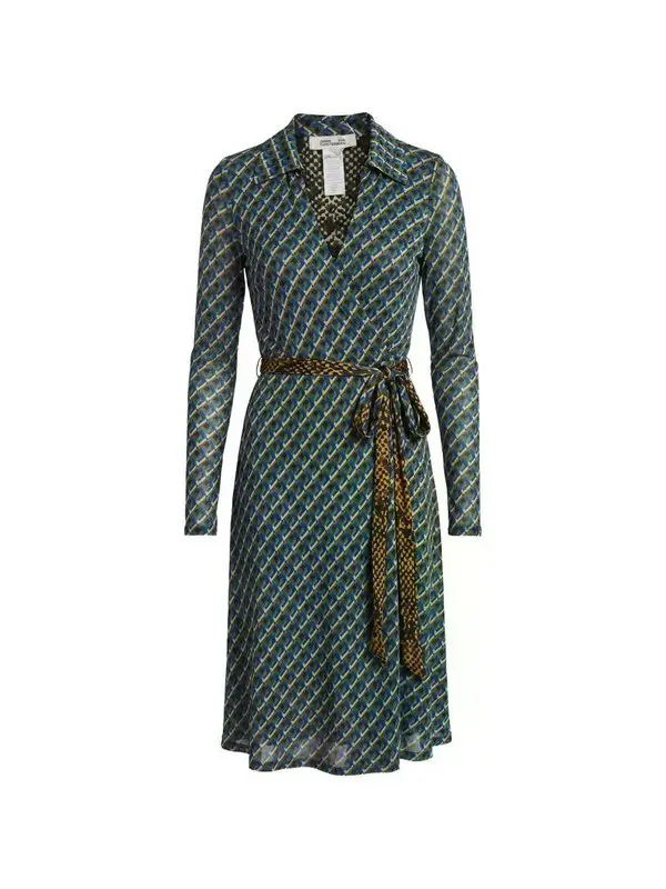 Diane Von Furstenberg Phoenix Reversible Wrap Midi Dress