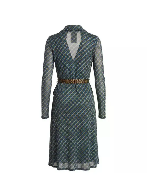 Diane Von Furstenberg Phoenix Reversible Wrap Midi Dress