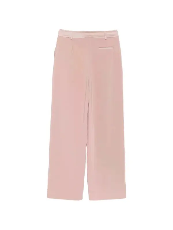 Liu Jo Pleated Satin-trim Trousers