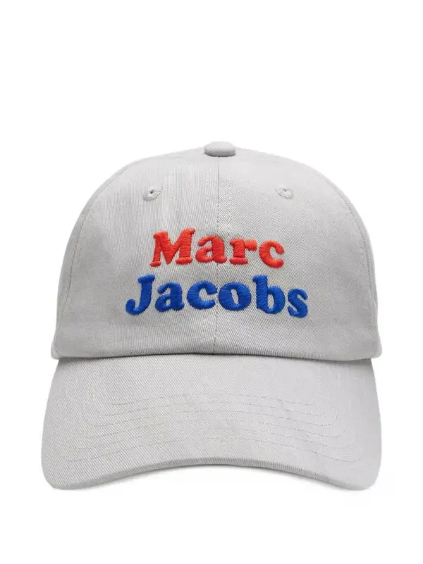 Marc Jacobs Canal St Logo-embroidered Cap - Grey