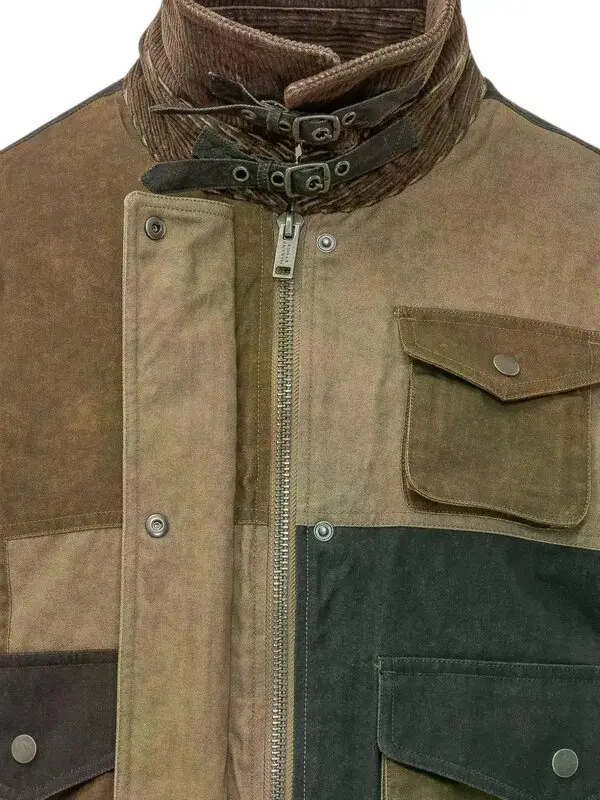 MARANT ETOILE Patchwork Buckle-collar Jacket