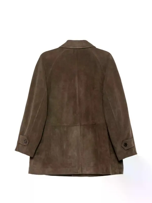 DUNST Raglan-sleeve Button-up Coat