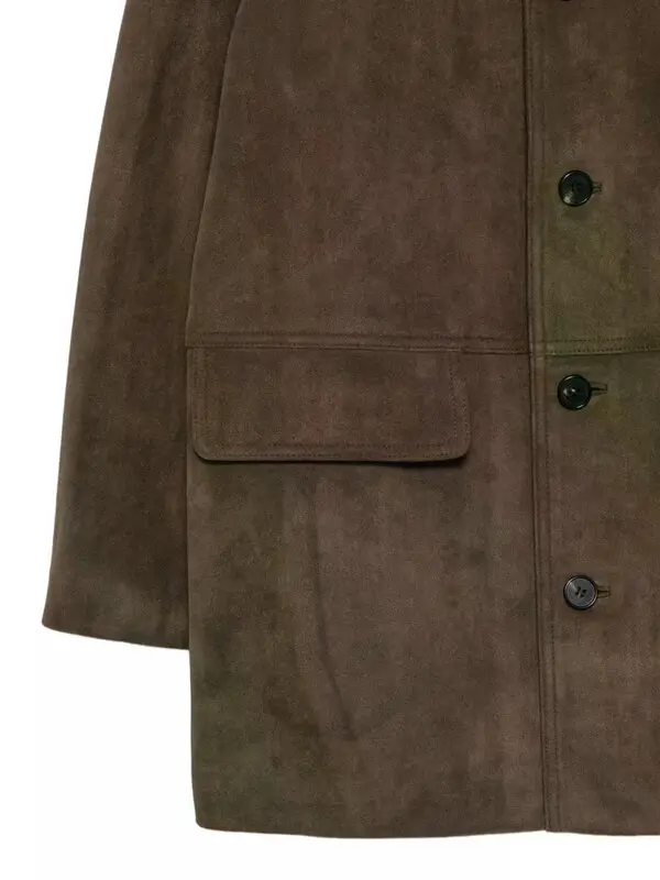 DUNST Raglan-sleeve Button-up Coat