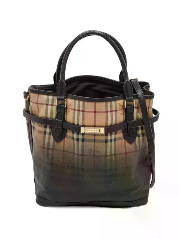 Burberry Haymarket Check Tote Bag