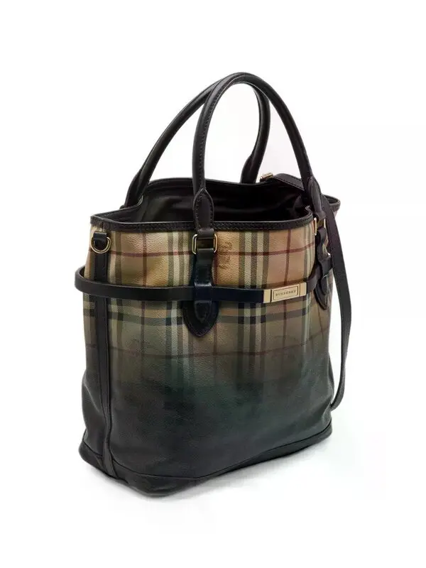 Burberry Haymarket Check Tote Bag