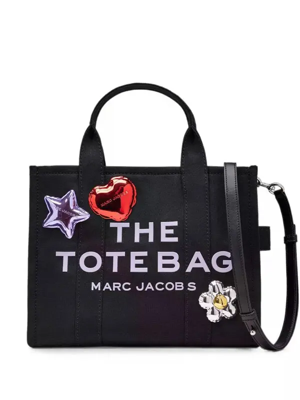 Marc Jacobs Medium Tote Bag In Canvas Beauty - Black