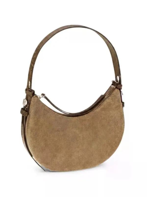 Tory Burch Romy Suede Half Moon Bag - Neutrals