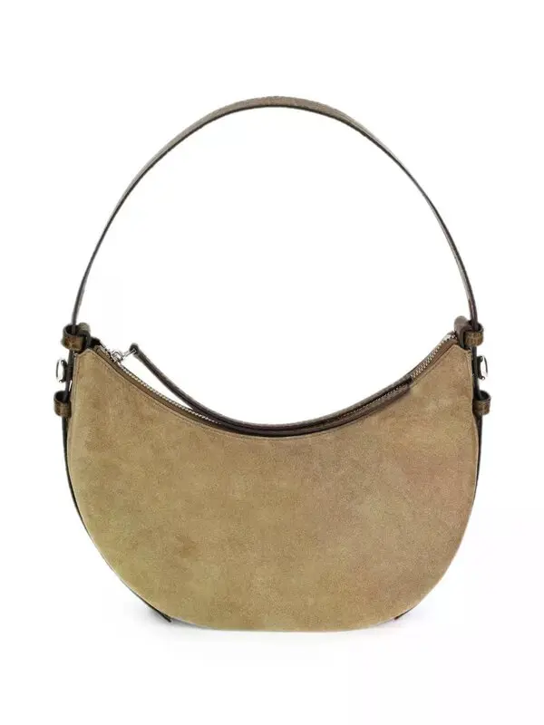 Tory Burch Romy Suede Half Moon Bag - Neutrals