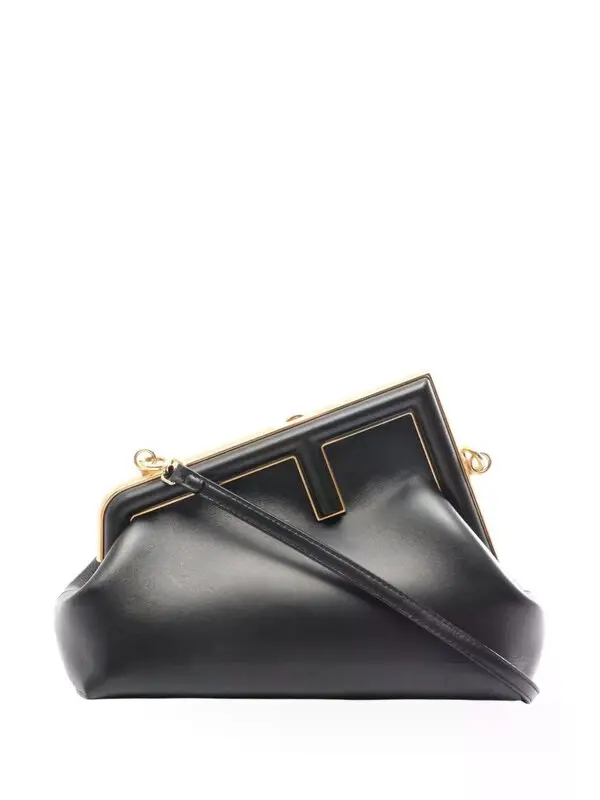 Fendi 2010-2026 Small Nappa First Crossbody Bag - Black