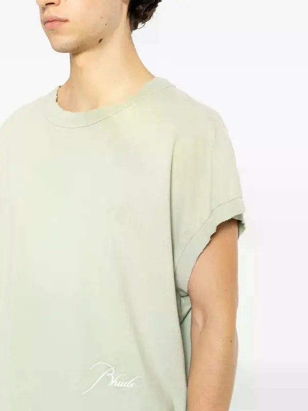 Rhude Washed-effect T-shirt