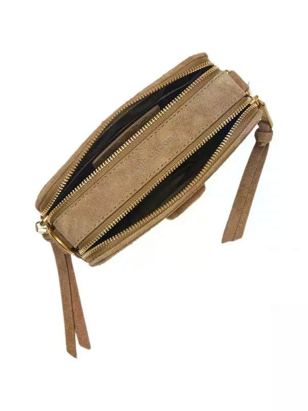 Marc Jacobs Felted Suede Snapshot Cross Body Bag - Neutrals
