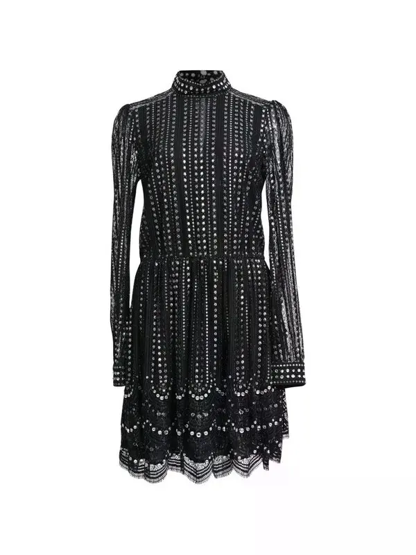 Michael Kors Embellished Lace Mini Dress