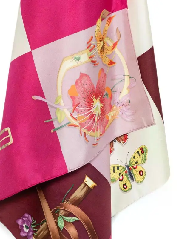 Gucci 2010s Graphic-print Scarf - Pink