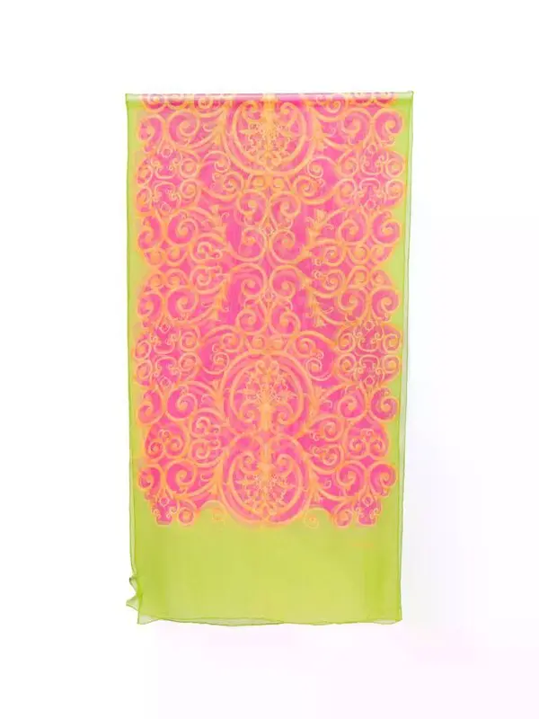 Versace 2000s Barocco Print Scarf