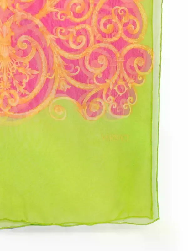 Versace 2000s Barocco Print Scarf