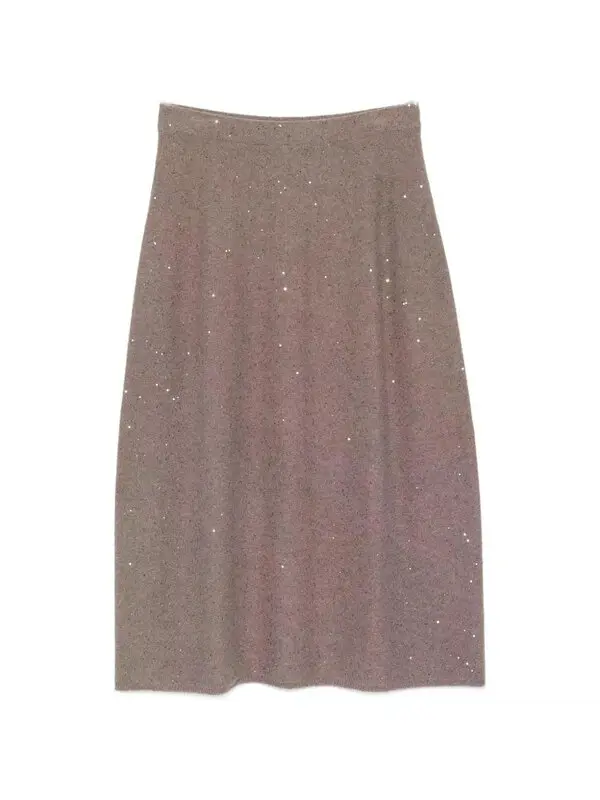 Antonelli Firenze Sequin-embellished Knitted Maxi Skirt