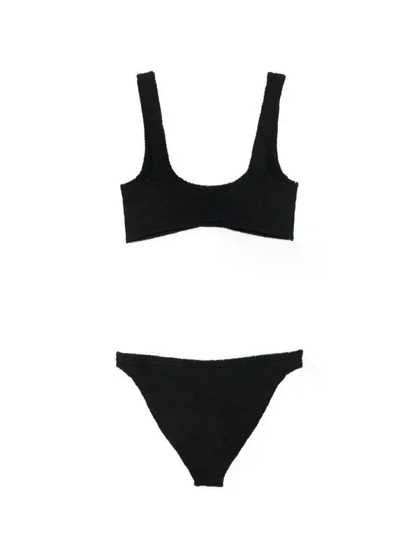 Hunza G Julia Crinkle-effect Ring-detail Bikini