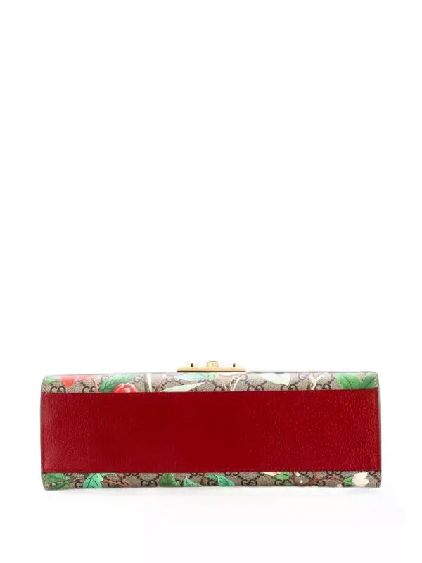 Gucci Padlock Tian Print Gg Coated Canvas Medium Shoulder Bag