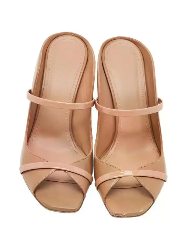 MALONE SOULIERS Patent-strap Sandals - Neutrals