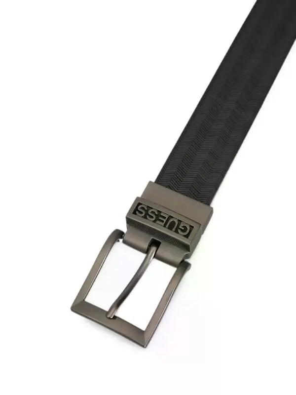 Guess Herringbone Pattern Belt