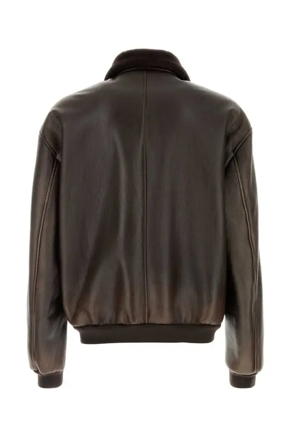 Prada Leather Bomber Jacket
