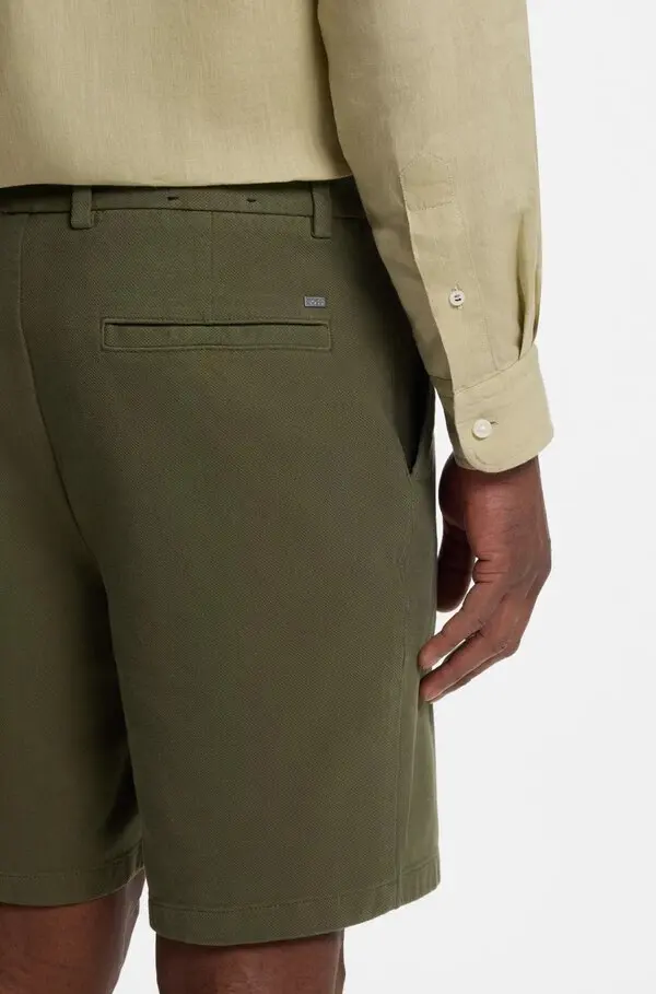 Hugo Boss Modern-fit Shorts In Stretch Cotton
