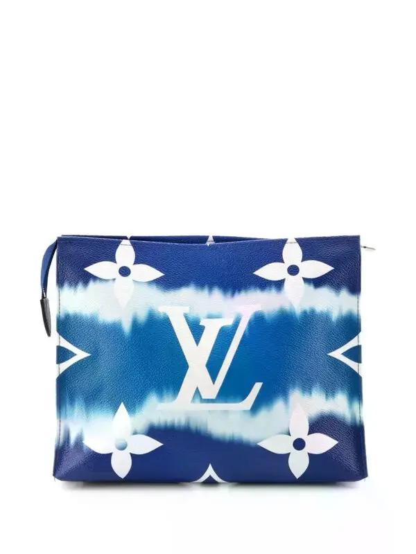 LOUIS VUITTON Escale Monogram Giant Toiletry Pouch 26 Clutch Bag - Blue