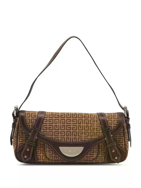Givenchy 4g Jacquard Shoulder Bag - Brown