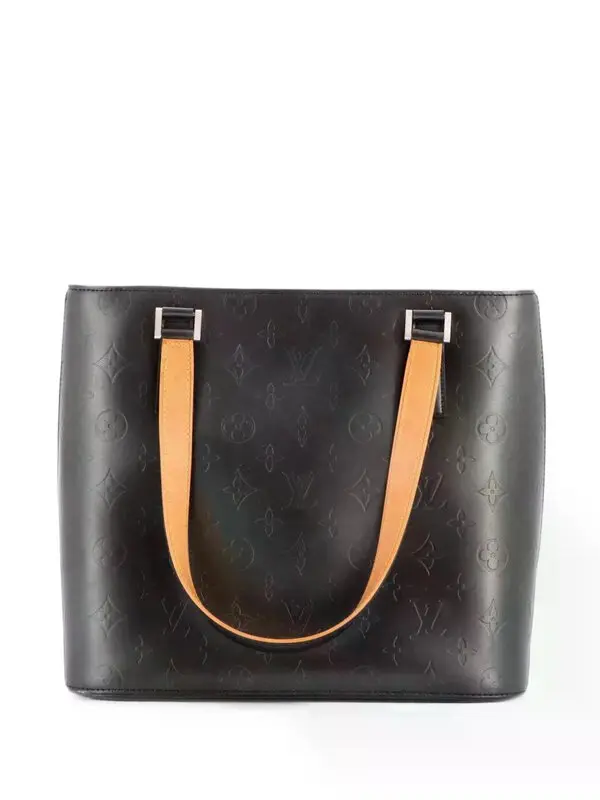 LOUIS VUITTON Mat Stockton Monogram Vernis Tote Bag - Grey