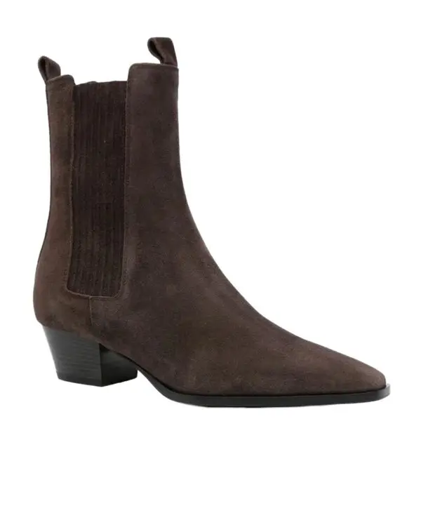 AeydĒ Suede Ankle Boots - Black