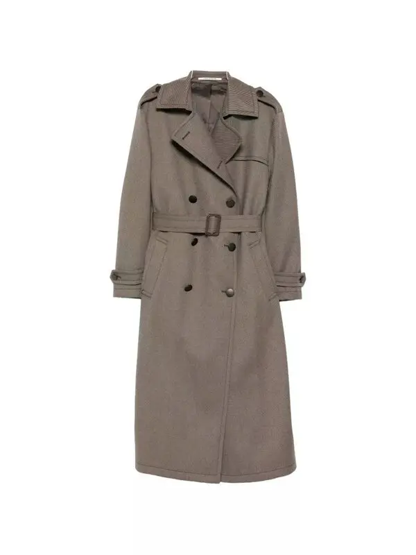 Tagliatore Double-breasted Belted Coat