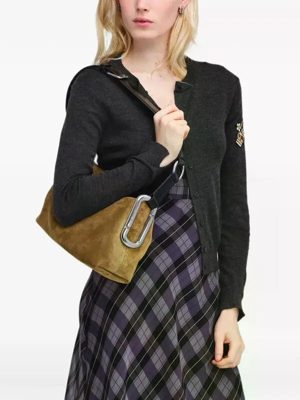 Marc Jacobs Scene Medium Shoulder Bag In Suede - Neutrals